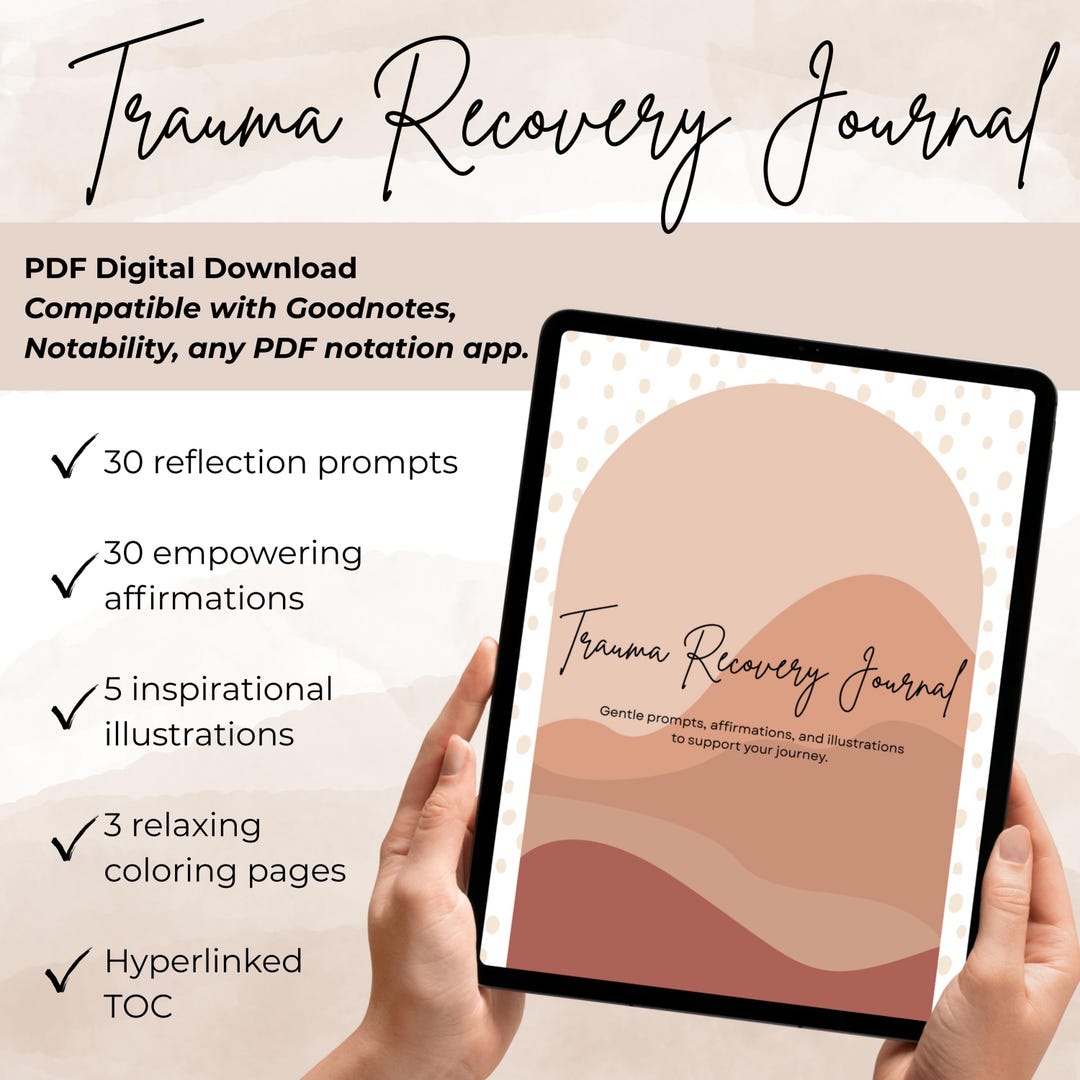 Generational Trauma Coloring Book, Trauma Recovery Journal Bohemian ...