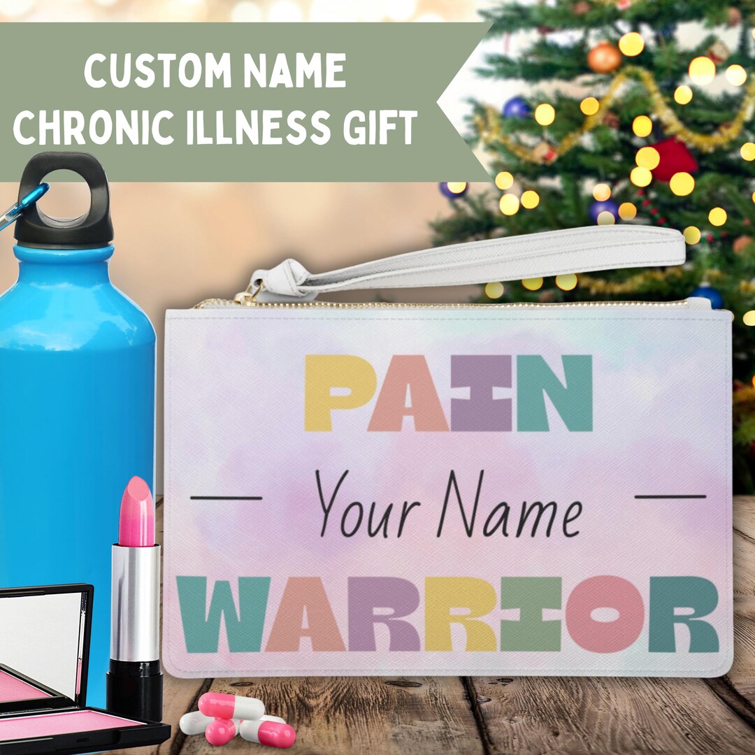 Personalized Trauma Warrior Clutch, Custom Chronic Illness Gift, Cute ...