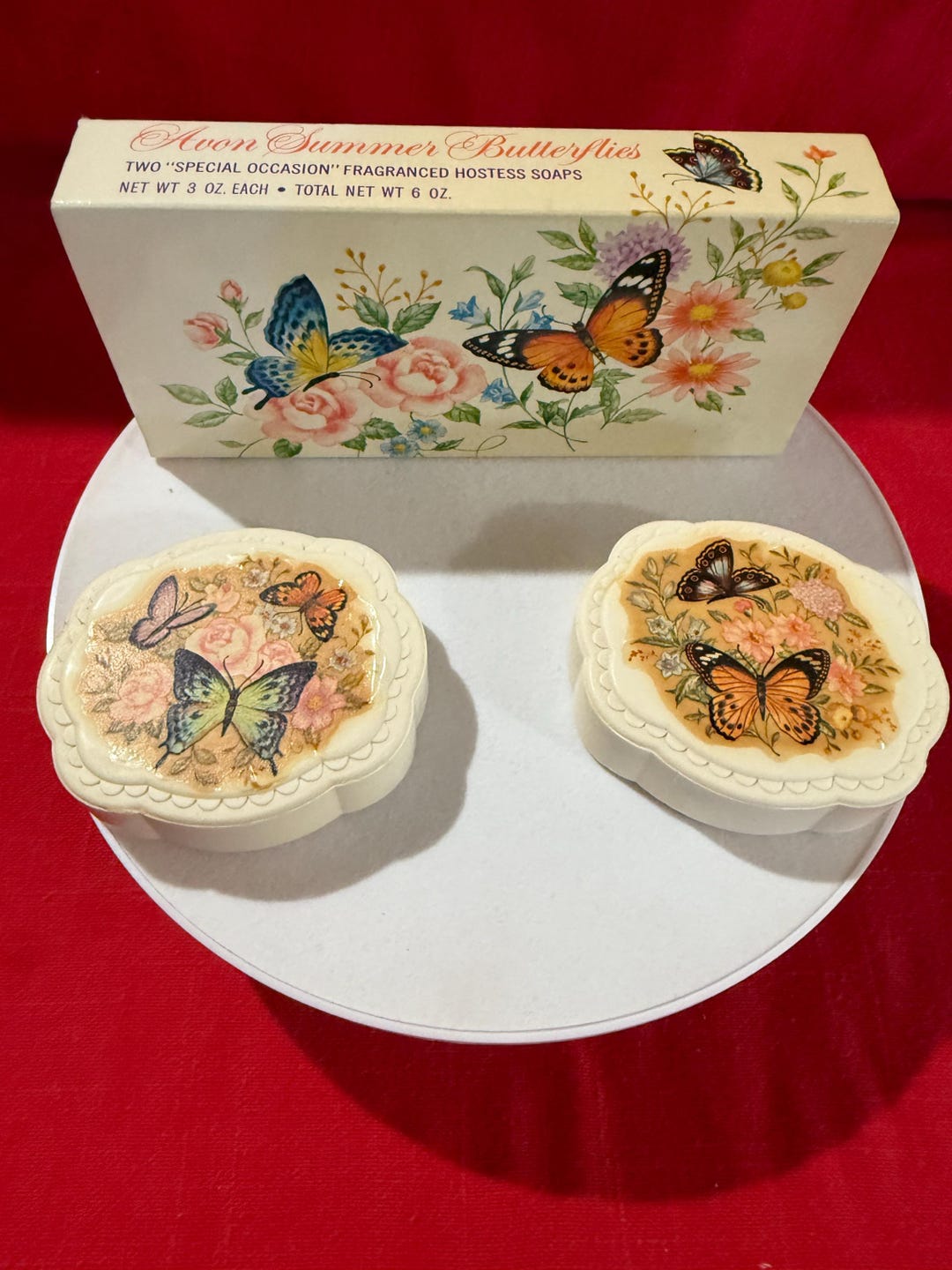 Avon Summer Butterflies Decorative Soaps. 2 Special Occasion Bar Soaps ...