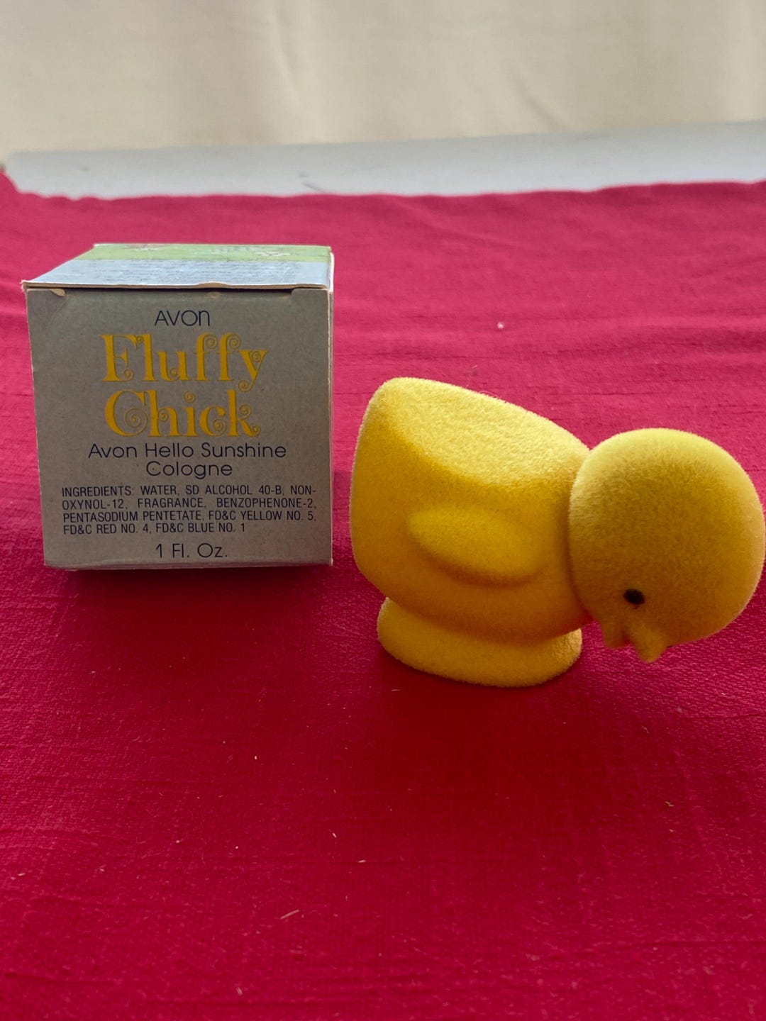 Avon Fluffy Chick With Hello Sunshine Cologne, Rare, Vintage - Etsy