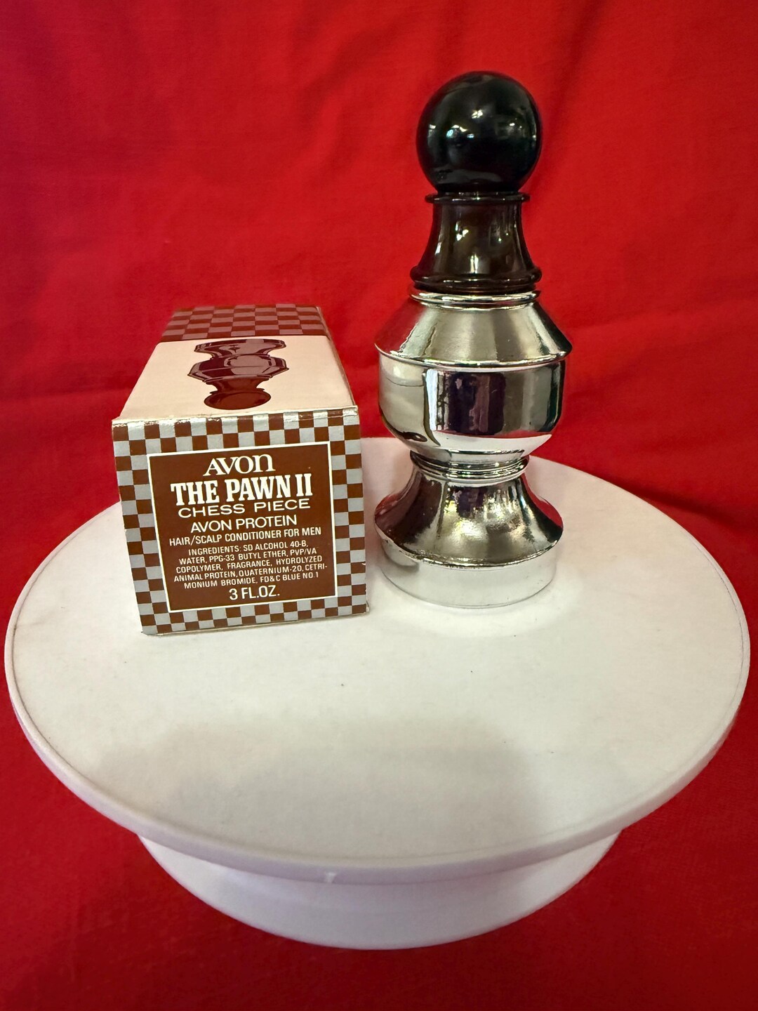 Avon Pawn II Chess Piece With Protein Hair/scalp Conditioner for Men - Etsy