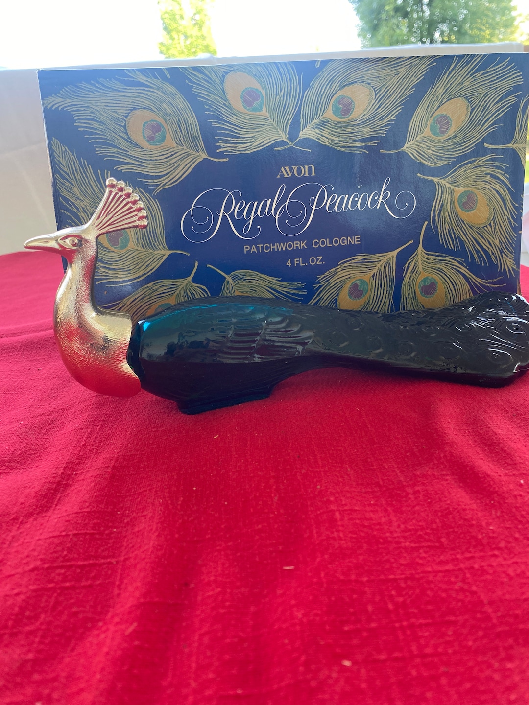 1973-74. Avon Regal Peacock Decanter With Patchwork Cologne - Etsy