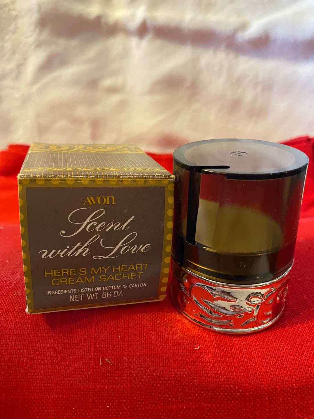 Avon Scent With Love Stamp Dispenser Decanter Came With Here's My Heart ...