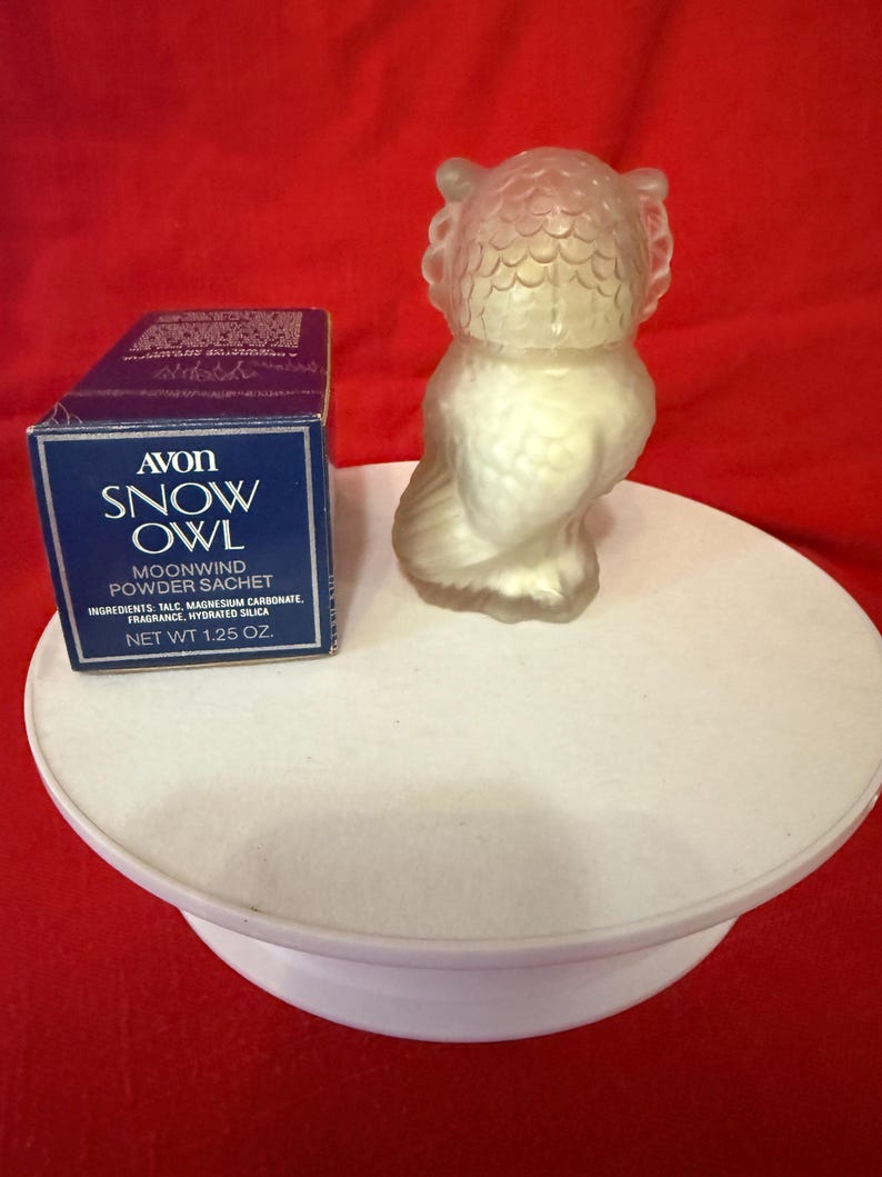 Avon Snow Owl With Moonwind Powder Sachet - Etsy