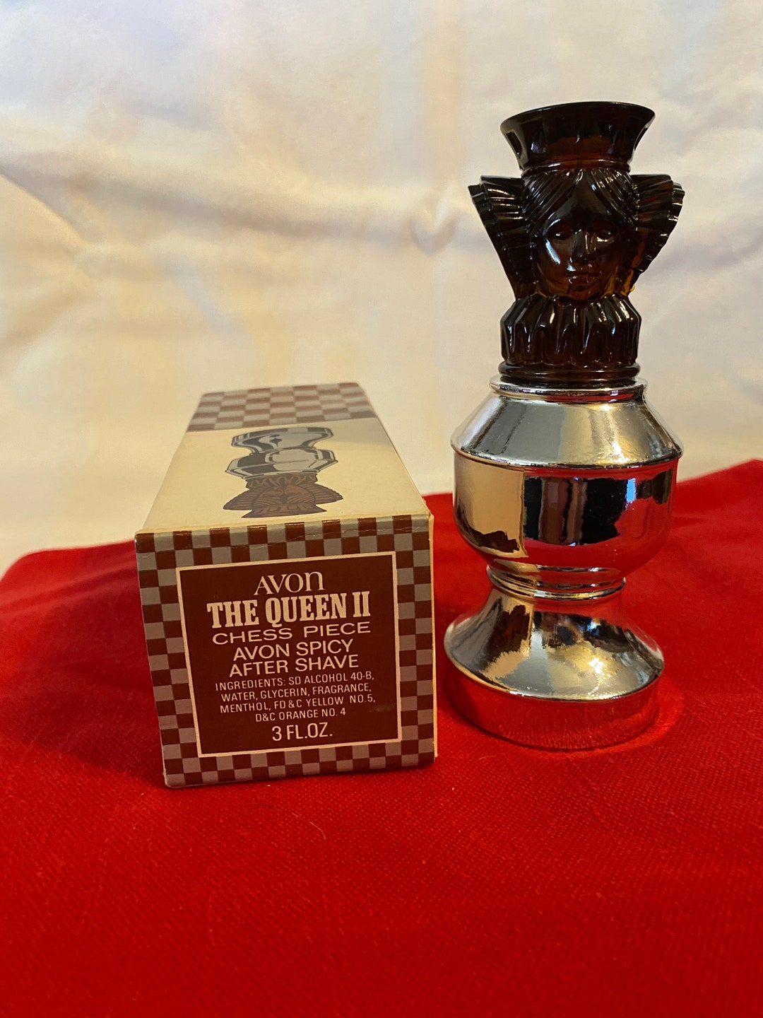 Avon the Queen II Chess Piece Decanter Filled With Spicy After Shave - Etsy