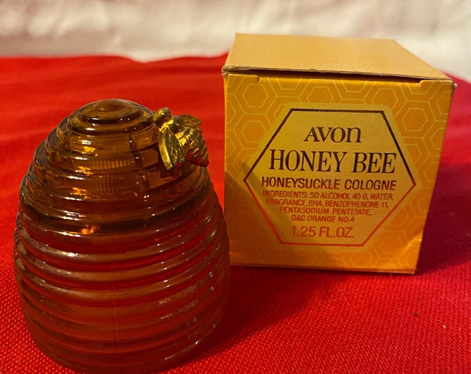 Avon Vintage Honey Bee Decanter With Honeysuckle Cologne - Etsy