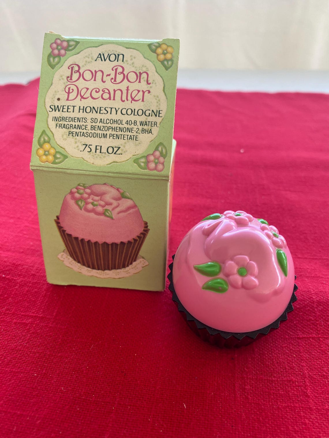 Vintage Avon Bon-bon Perfume Decanter - Sweet Honesty Cologne - Avon ...