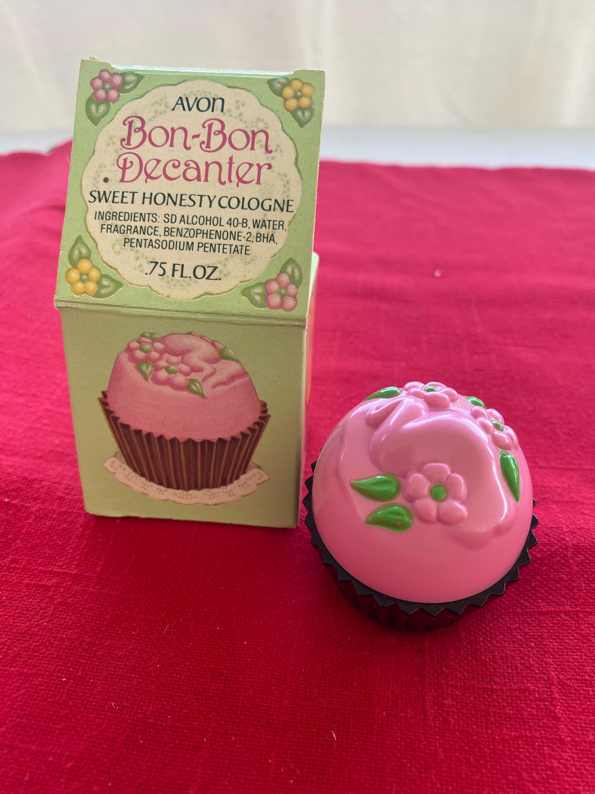 Vintage Avon Bon-bon Perfume Decanter - Sweet Honesty Cologne - Avon ...