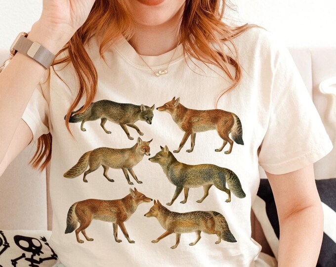Fox Shirt, Foxes T Shirt, Fox Shirts, Fox Birthday Present, Foxes Gift ...