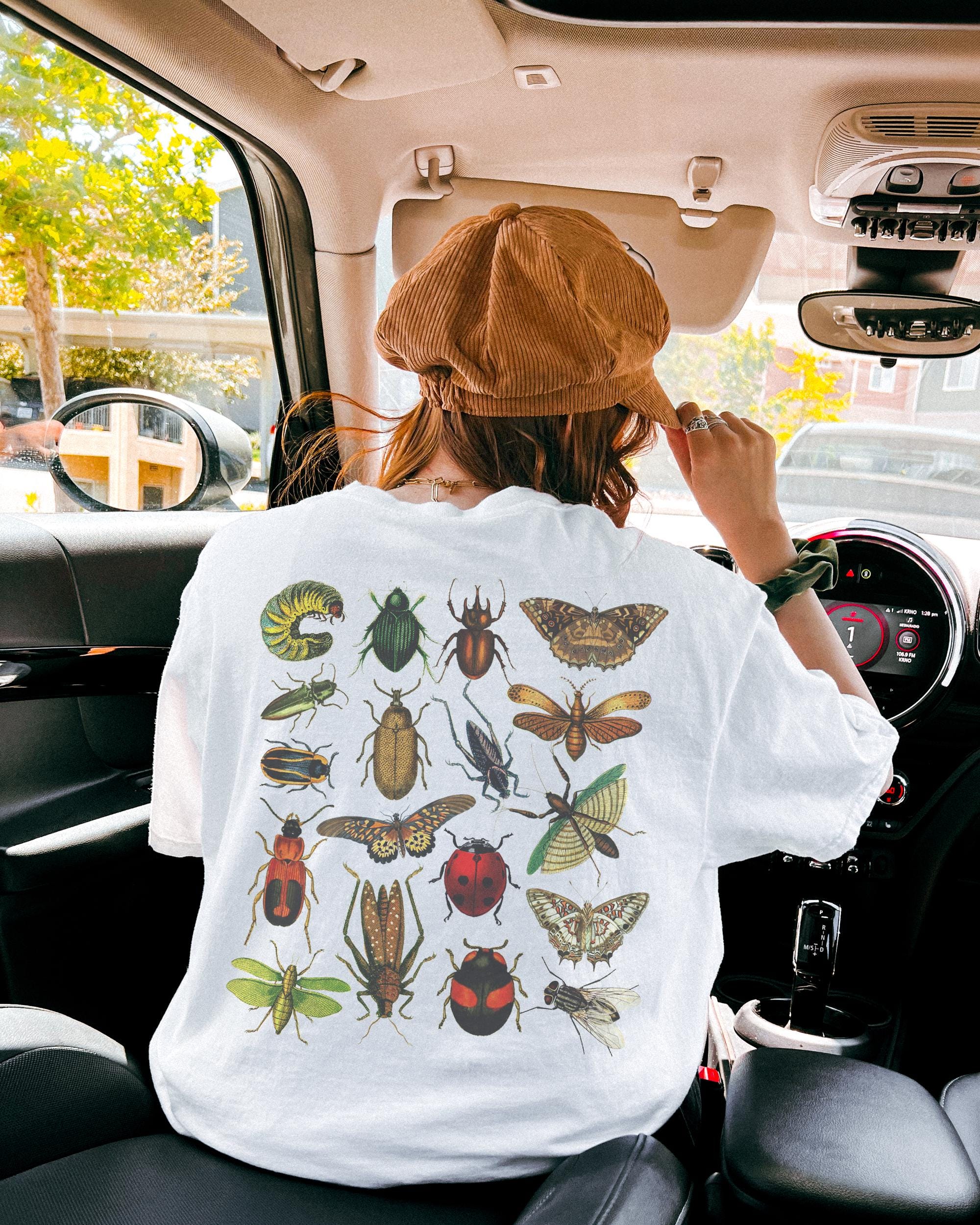 Entomology Shirt, Beetle Moth Butterfly Insect Graphic Tee Granola Girl ...