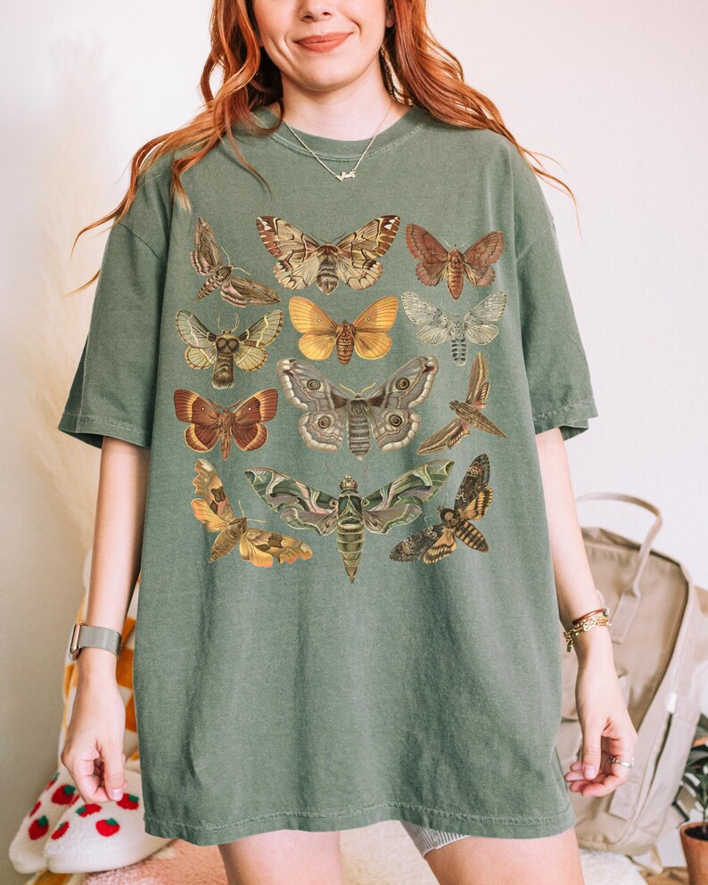 Moth Shirt Bug Shirt Goblincore Clothing Insect Shirt Moth T Shirt Moth ...