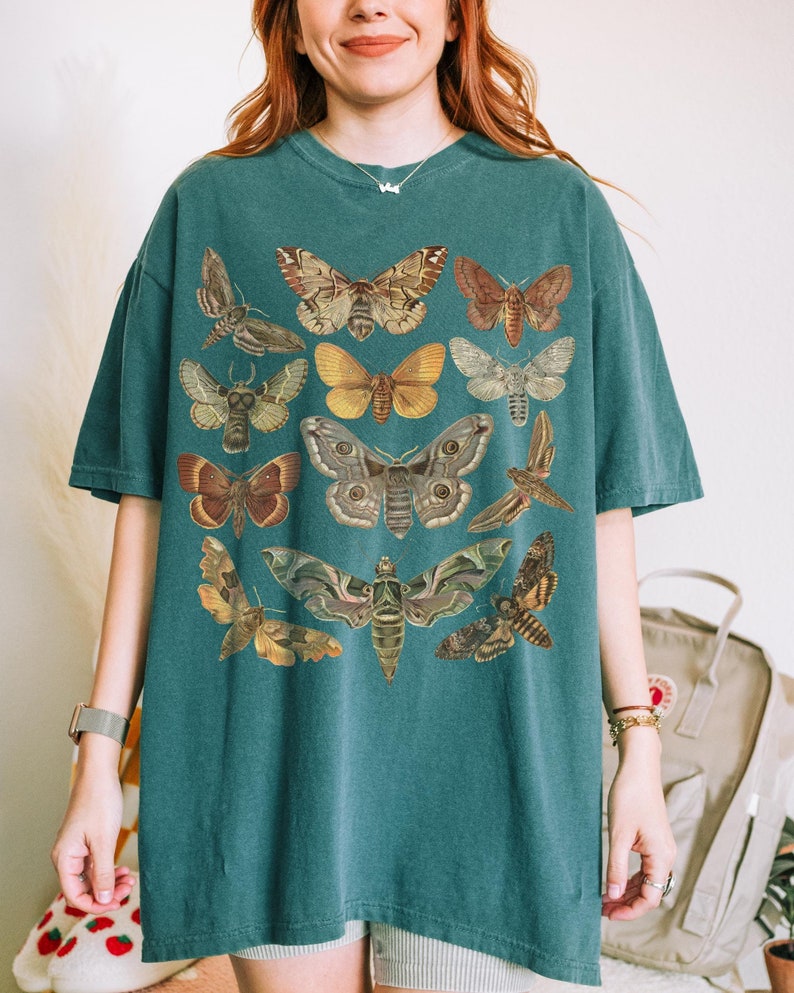 Moth Shirt Bug Shirt Goblincore Clothing Insect Shirt Moth T Shirt Moth ...