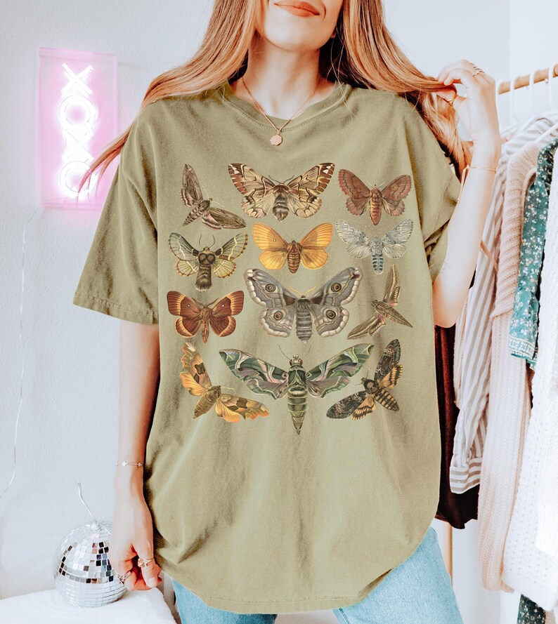 Moth Shirt Bug Shirt Goblincore Clothing Insect Shirt Moth T Shirt Moth ...