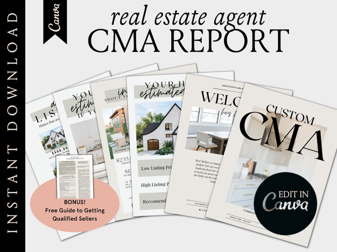 Comparable Market Analysis, Real Estate CMA, CMA Packet, Realtor CMA ...