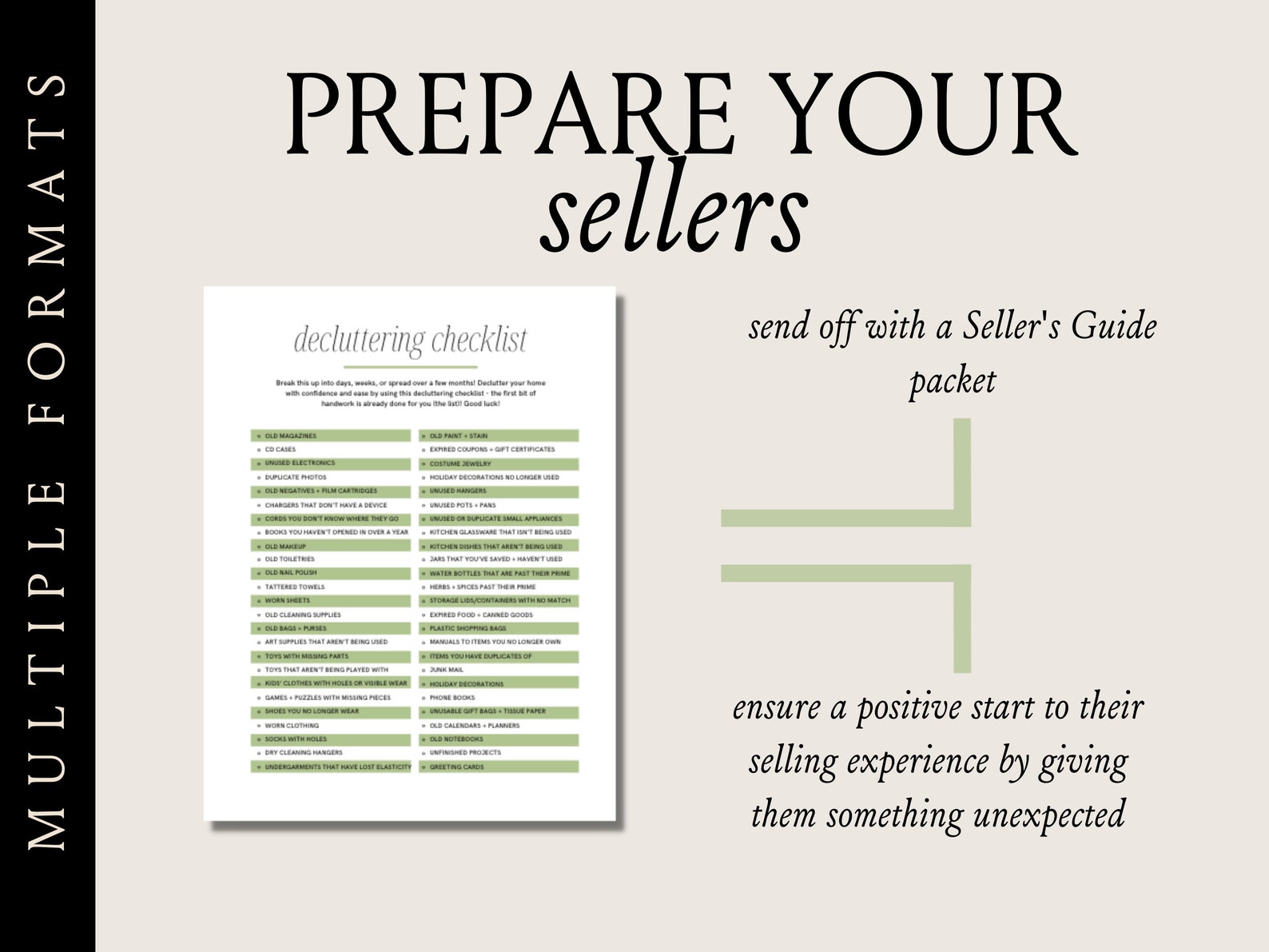 Decluttering Checklist for Sellers Sellers Guide Real Estate - Etsy