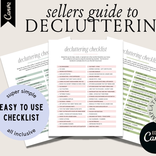 Cleaning and Decluttering Ideas - Etsy