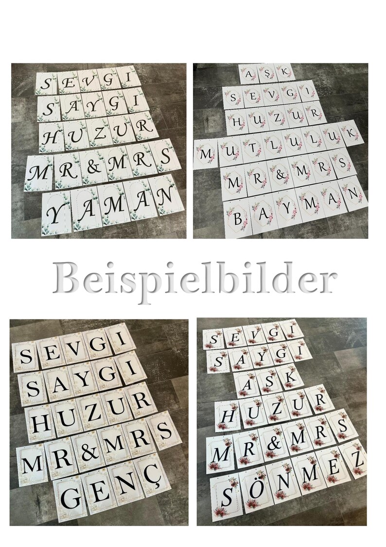 Girlande Standesamt | Personalisiert | Hochzeitsgirlande Zum ...