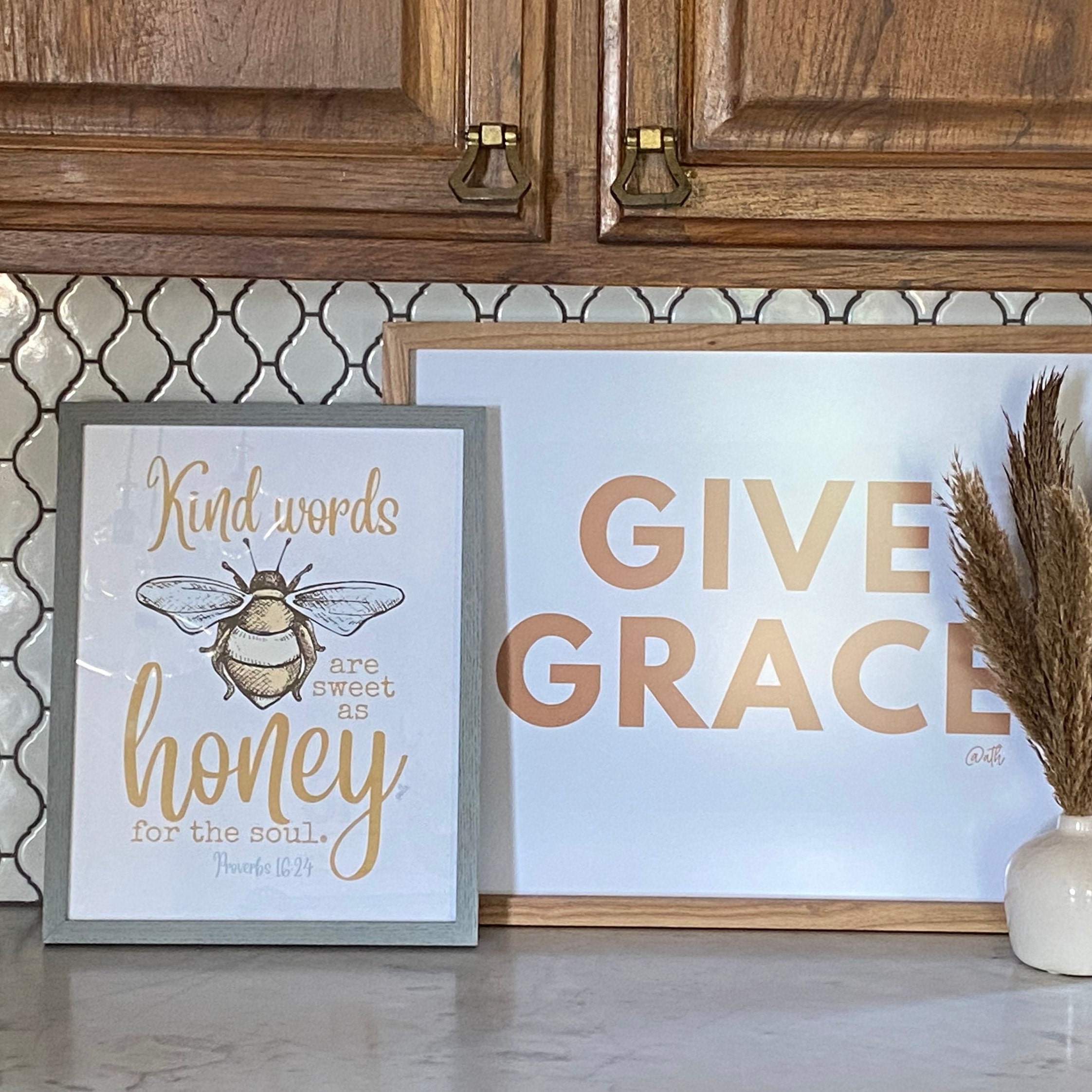 Kind Words Print Kind Words Poster Bee Print Honey Bee - Etsy