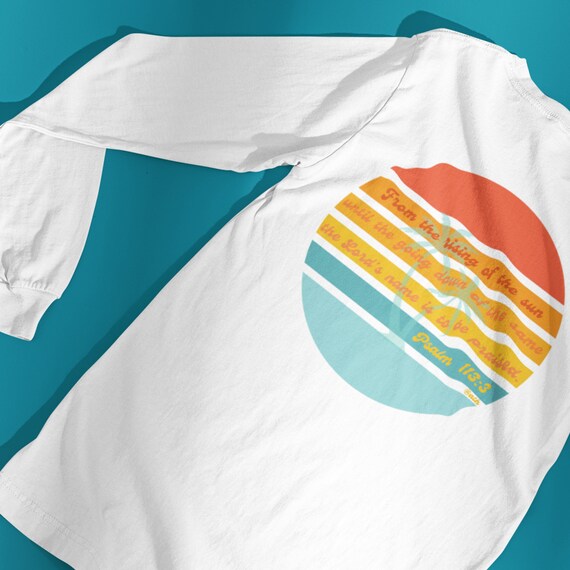 Rising Sun Long Sleeve Shirt Beach Long Sleeve Shirt - Etsy