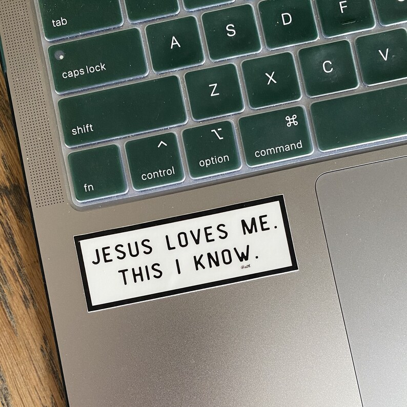 Jesus Loves Me Sticker, Christian Sticker, Yeti Sticker, Verse Sticker ...