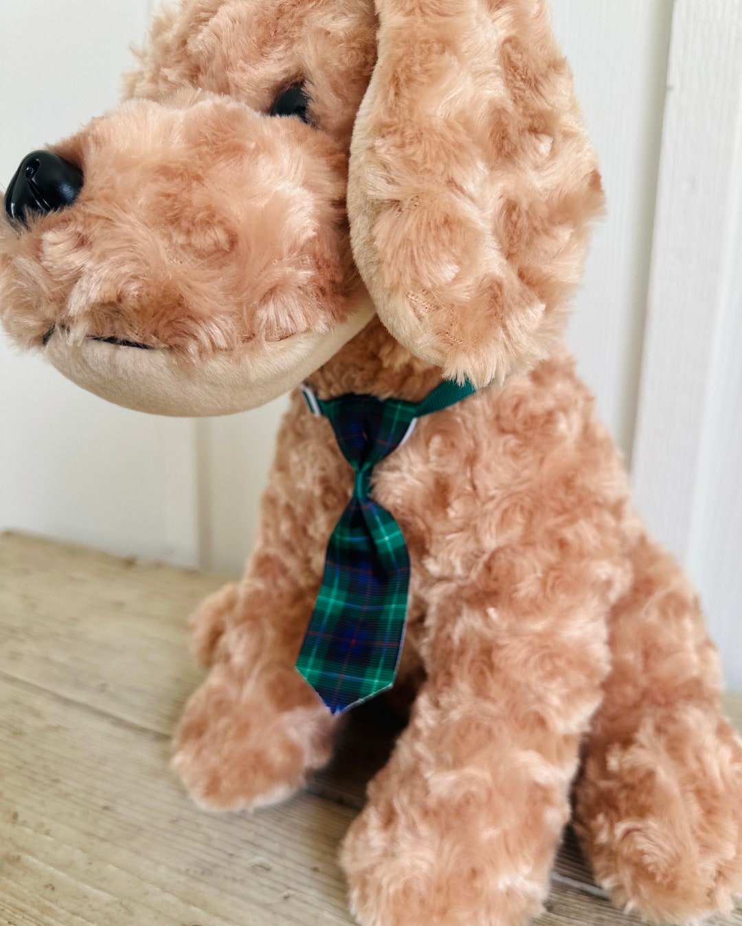 Little Dood Plaid Tie Pupcessory, Stuffed Animal Tie, Stuffed Animal ...
