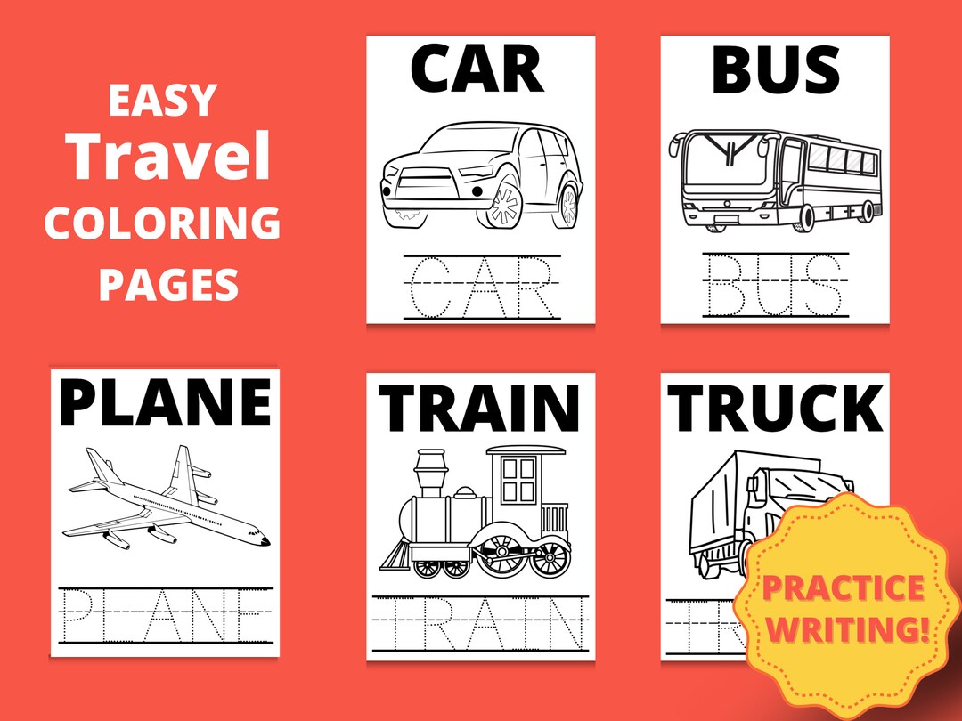 5 Easy Travel Printables + Practice Writing! - Etsy