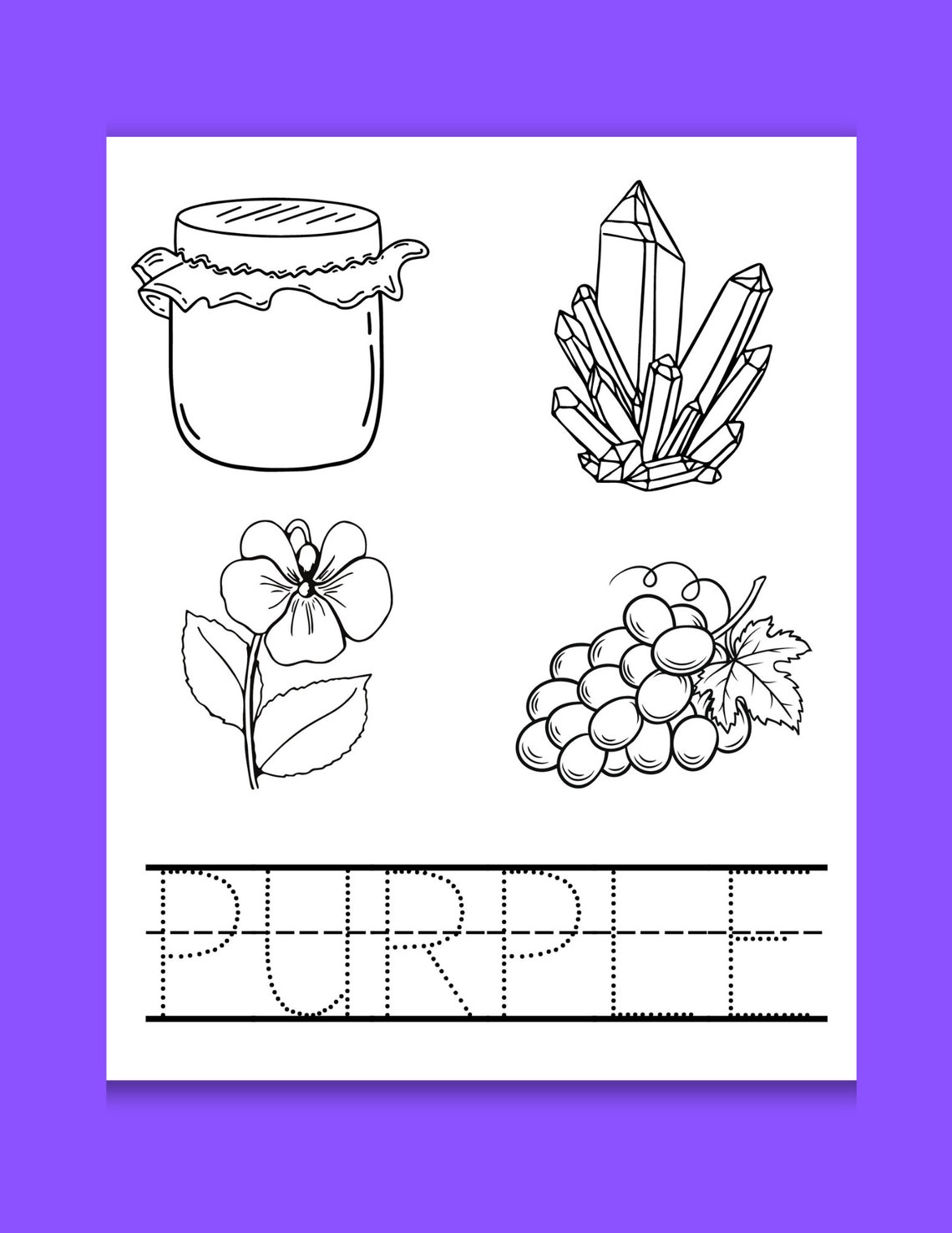 6 Easy Practice Rainbow Colors Coloring Pages - Etsy