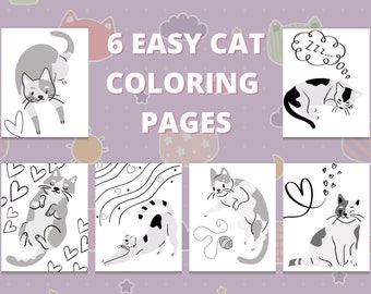 6 Easy Practice Rainbow Colors Coloring Pages - Etsy