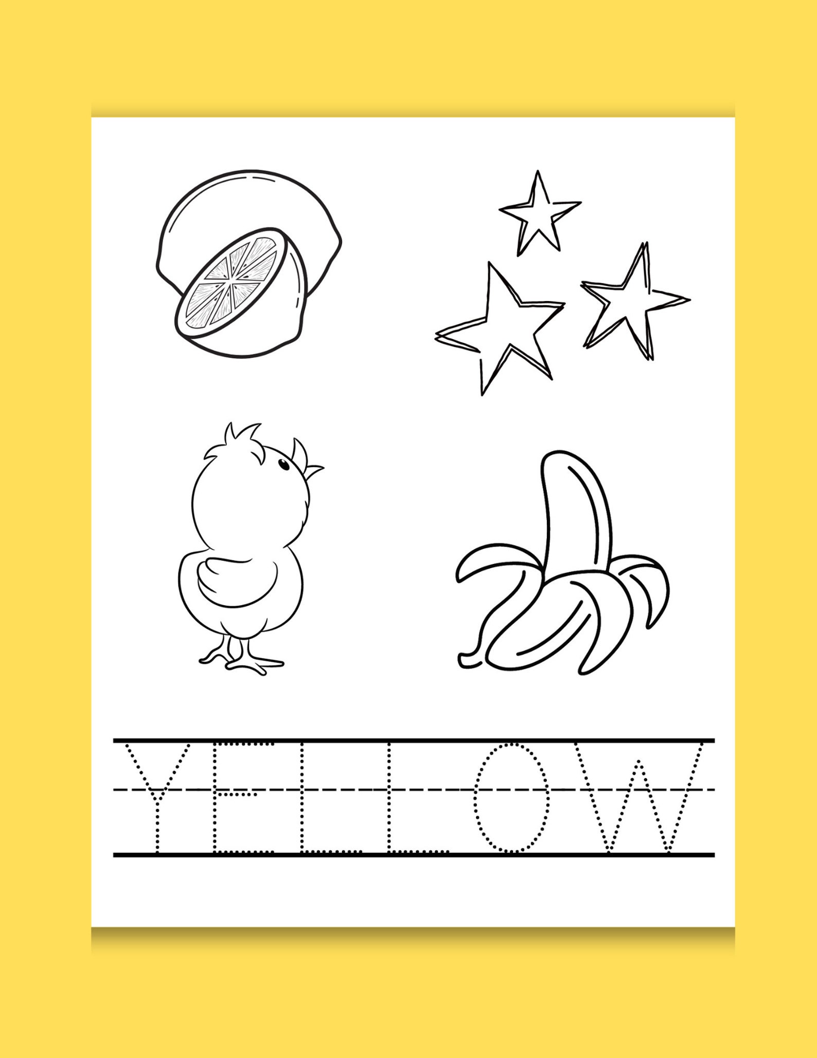 6 Easy Practice Rainbow Colors Coloring Pages - Etsy