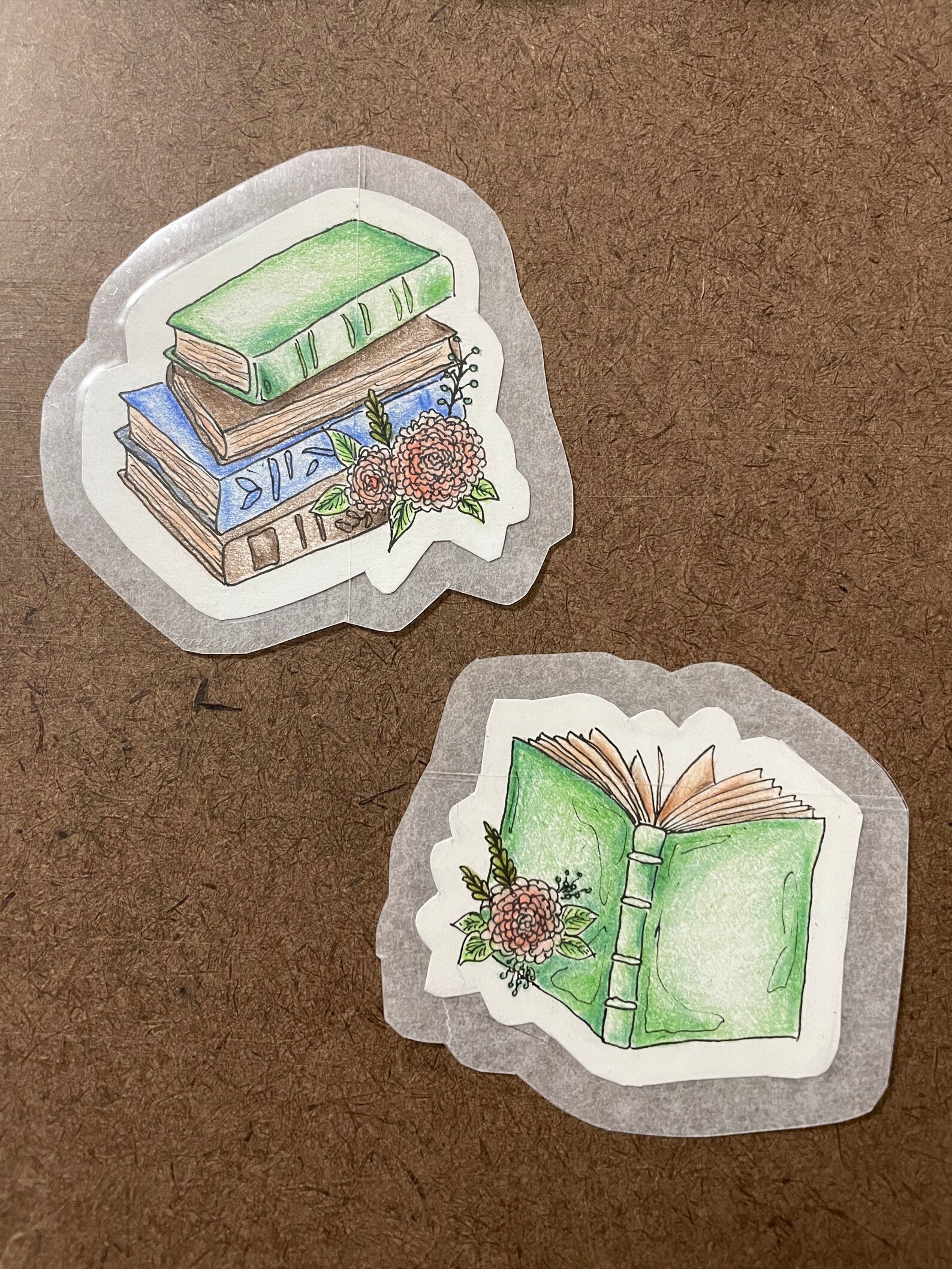 Hand-drawn Stickers: Custom Art, Laptop Decals, Scrapbook Stickers - Etsy