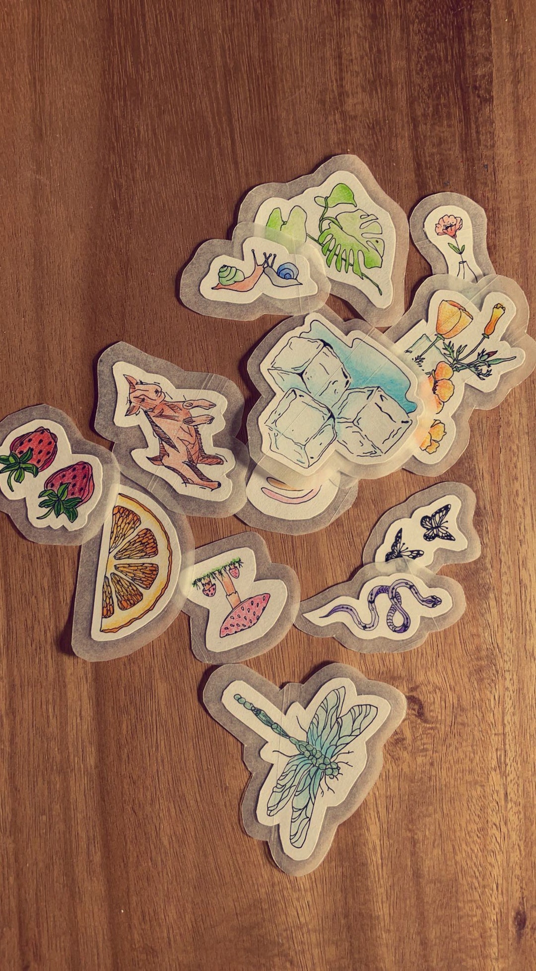 Hand-drawn Stickers: Custom Art, Laptop Decals, Scrapbook Stickers - Etsy
