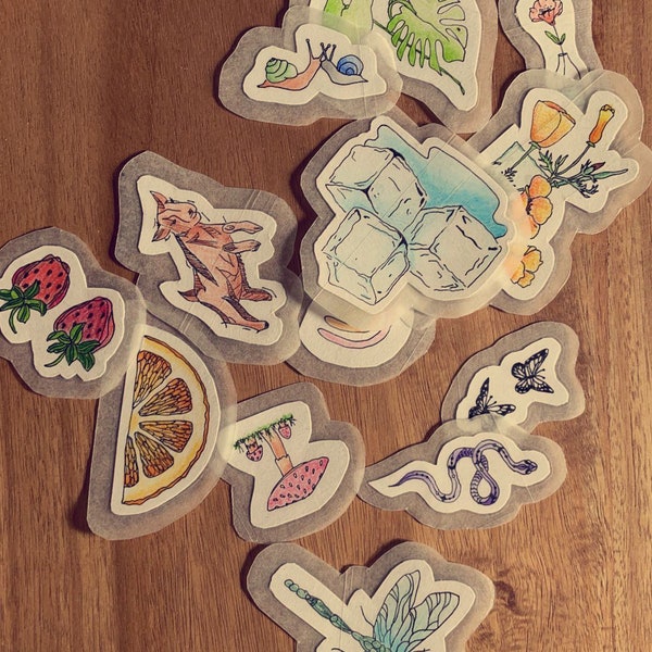 Handmade Stickers - Etsy