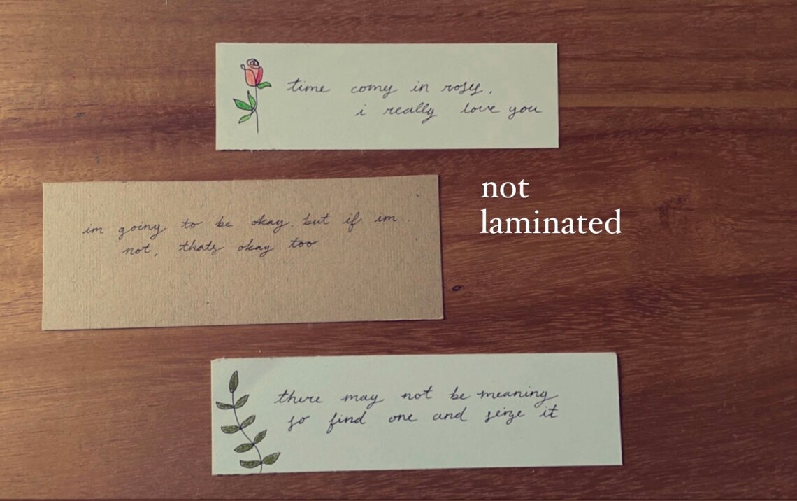 Bookmarks, Handmade Bookmarks, Custom Bookmarks, Laminated Bookmarks ...