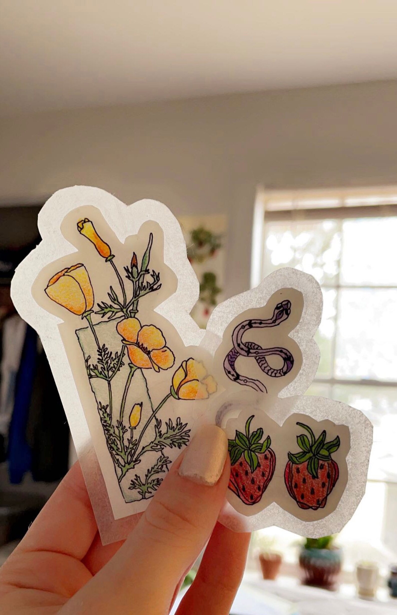 Hand-drawn Stickers: Custom Art, Laptop Decals, Scrapbook Stickers - Etsy