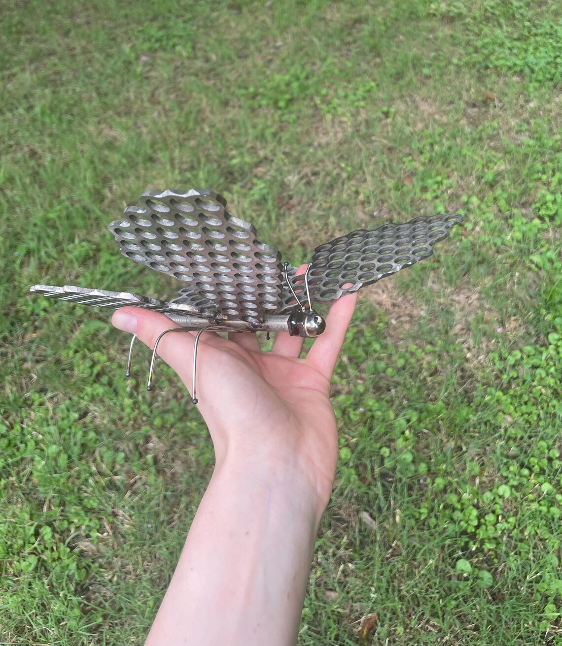Welded Butterfly, Metal Statue, Nature Lover, Industrial Decor ...