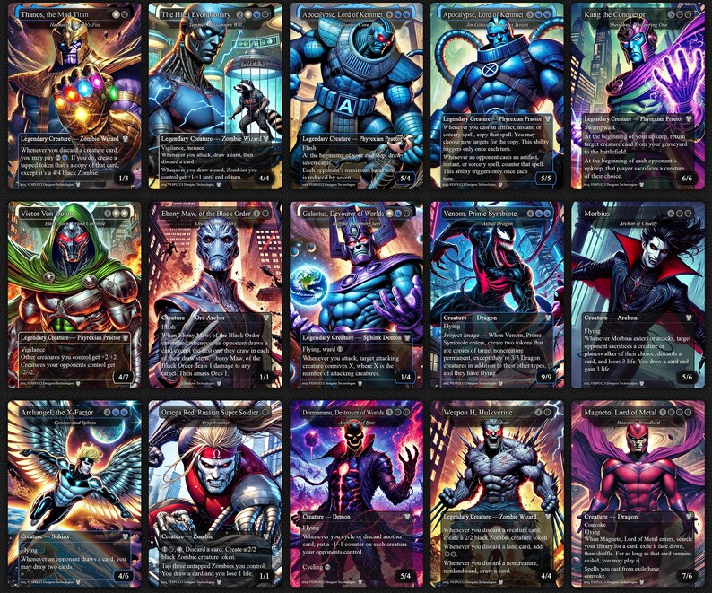 Thanos Vs Rocket Raccoon EDH Proxy Decks, Full Art 216 Cards! - Etsy
