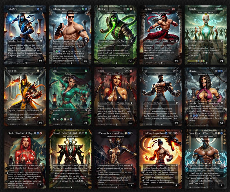 Marvel Vs Mortal Kombat EDH Decks, Captain America Vs Kenrith Proxy ...