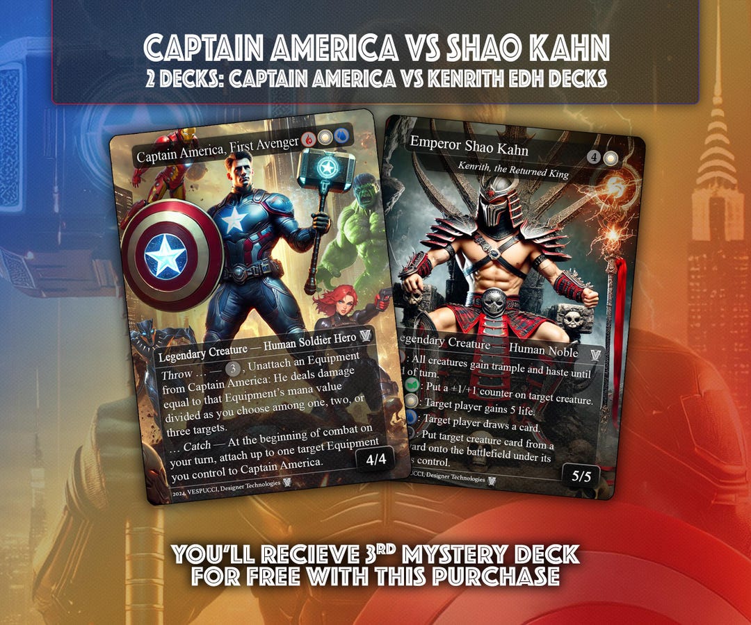 Marvel Vs Mortal Kombat EDH Decks, Captain America Vs Kenrith Proxy ...