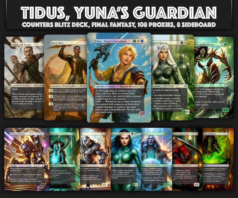 Final Fantasy MTG Proxy Deck: Tidus, Yuna's Guardian Counters Blitz ...