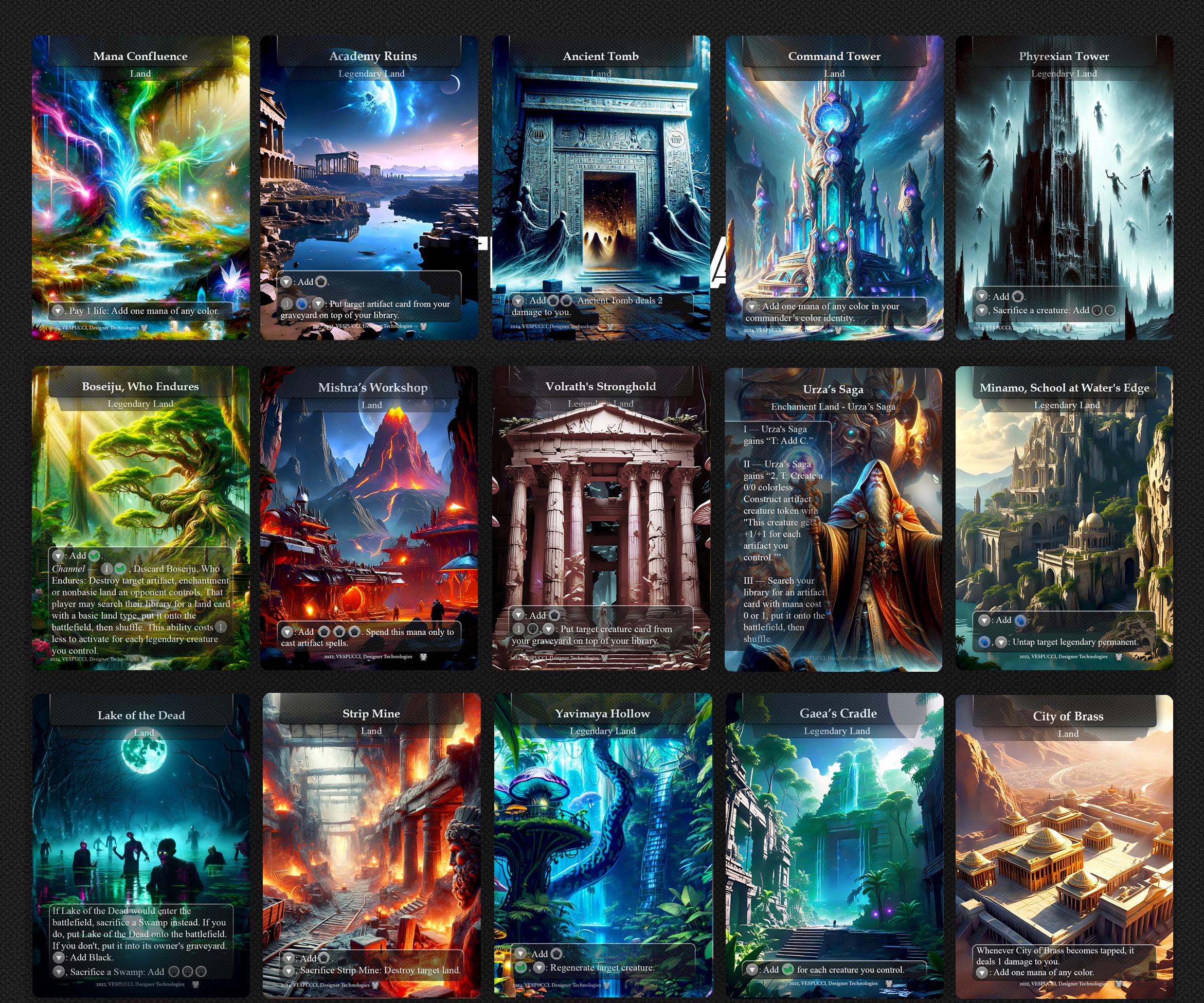 MTG Land Card Proxy Pack, Dual, Fetch, Shock, Triome, Utility Lands - Etsy
