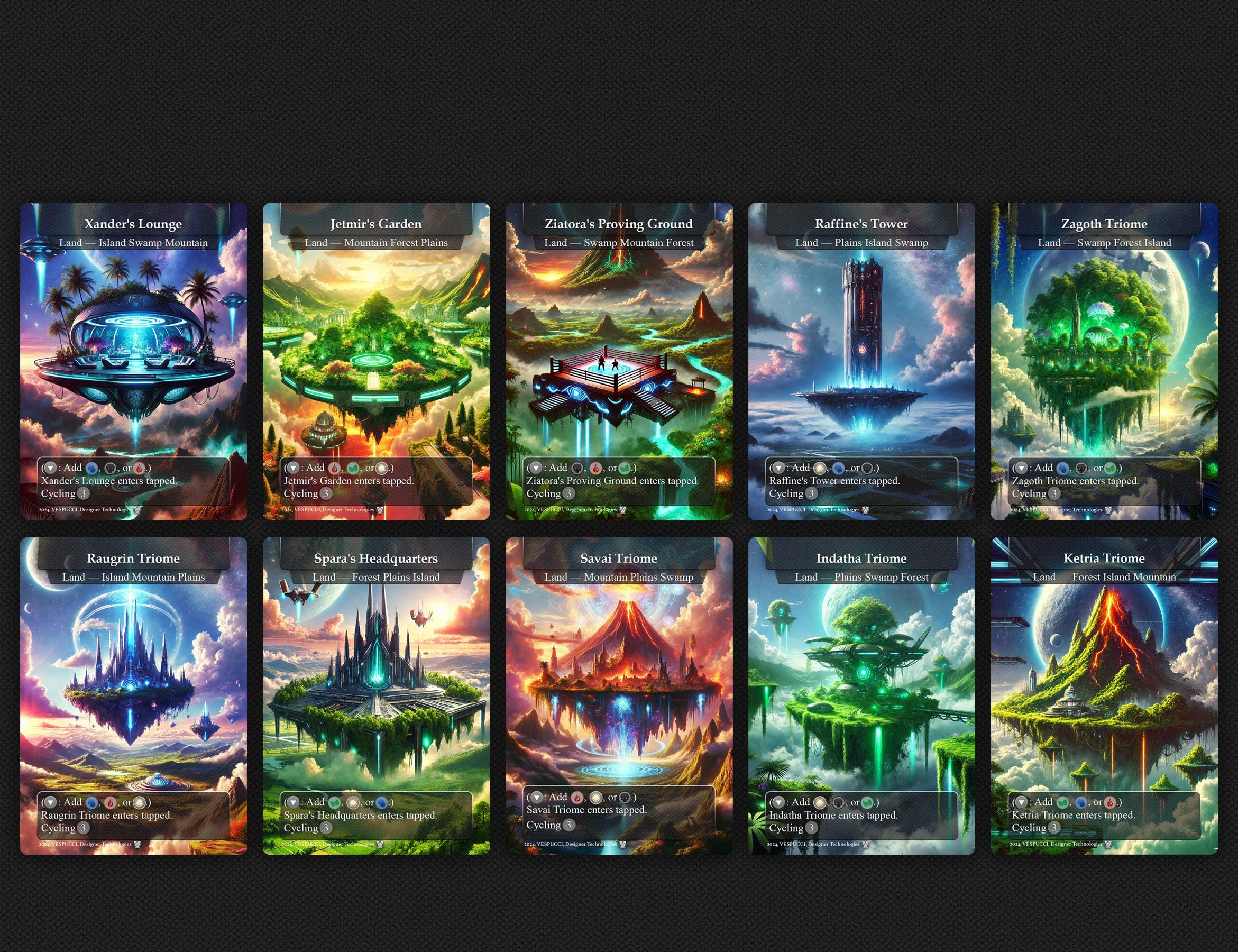 MTG Land Card Proxy Pack, Dual, Fetch, Shock, Triome, Utility Lands - Etsy