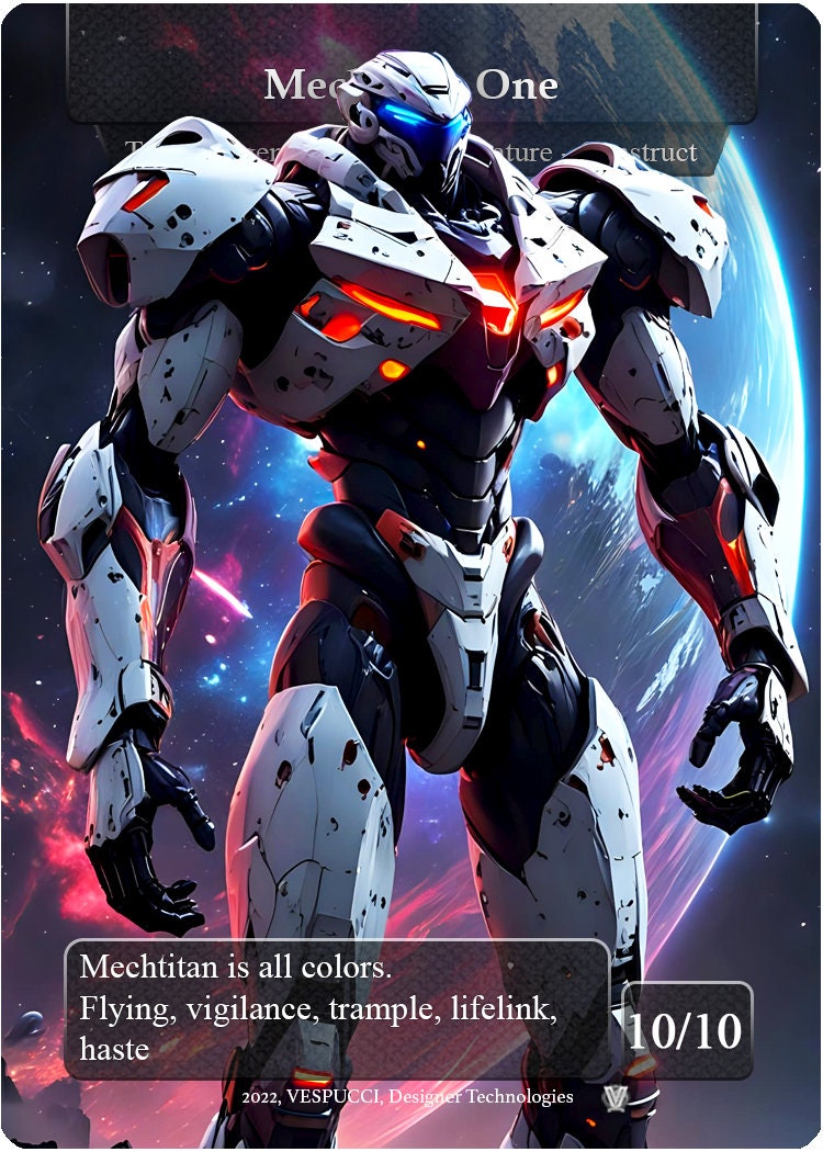 10/10 Mechititan With Flying, Vigilance, Trample, Lifelink, Haste MTG ...