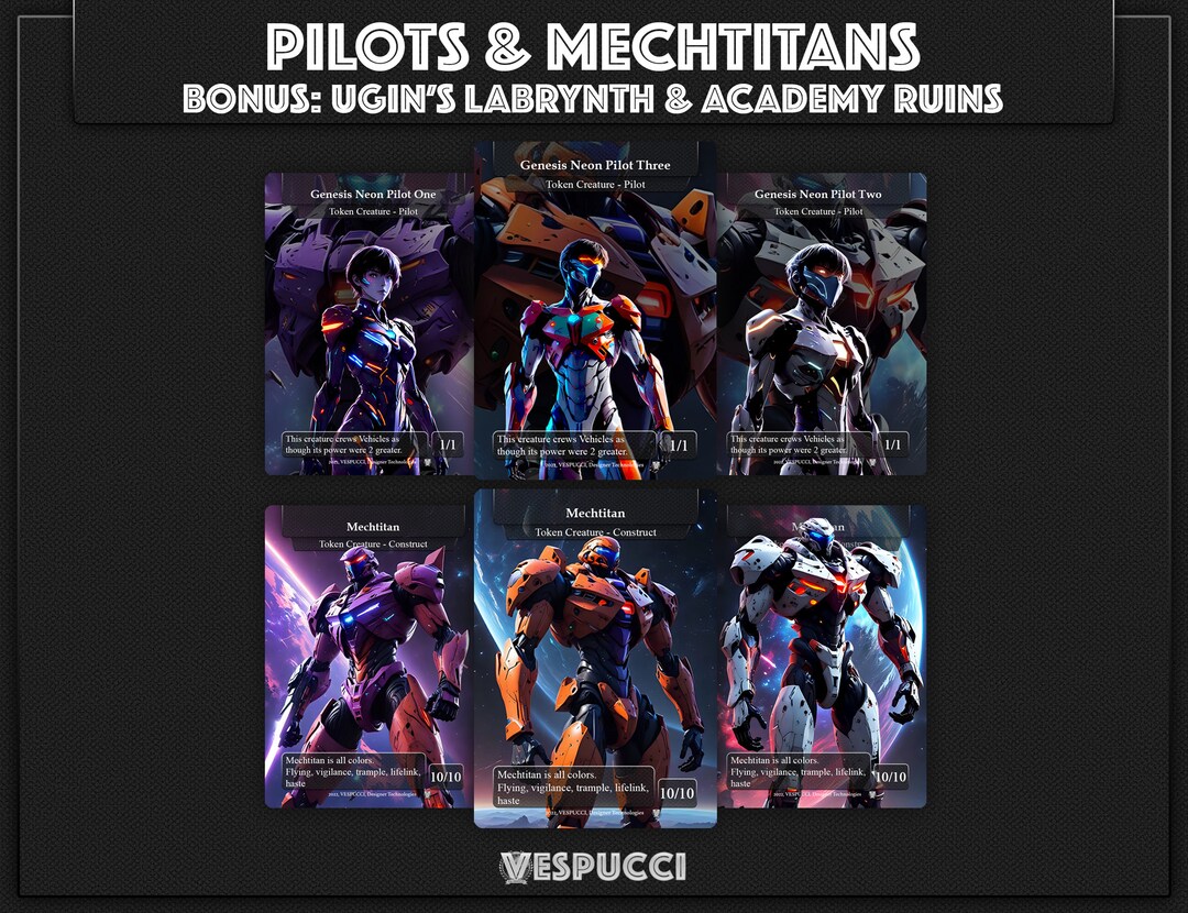 10/10 Mechititan With Flying, Vigilance, Trample, Lifelink, Haste MTG ...