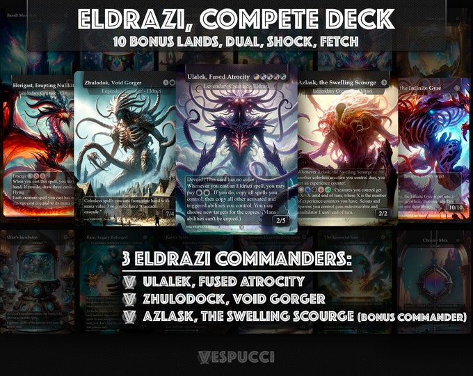 ULTIMATE ELDRAZI-100 Card Magic the Gathering Commander Deck-rares ...