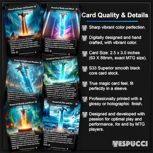 Mirran Swords MTG Proxy Card Set, Full Art Designs (18 Piece)! - Etsy