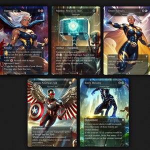 Marvel Commanders Starter Kit 20 Proxies EDH Custom Commander Cards ...