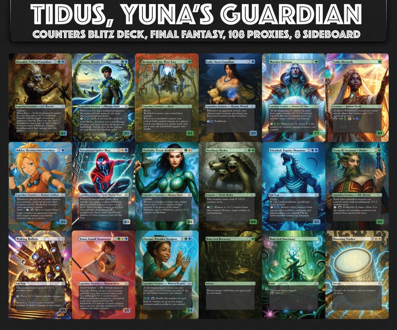 Final Fantasy MTG Proxy Deck: Tidus, Yuna's Guardian Counters Blitz ...