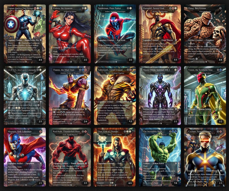 Marvel Vs Mortal Kombat EDH Decks, Captain America Vs Kenrith Proxy ...