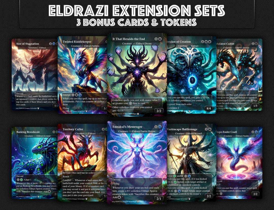 New Eldrazi MH3 EXTENSION Sets 1, 2 & 3 MTG Eldrazi Proxy 3 Sets, It ...