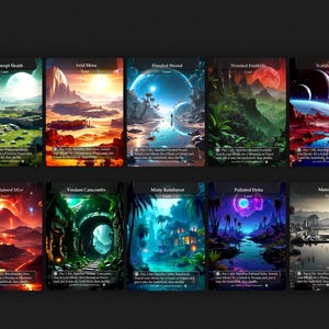 64 Custom Land Pack Dual, Fetch, Shock, Basic, Utility Lands Styles ...